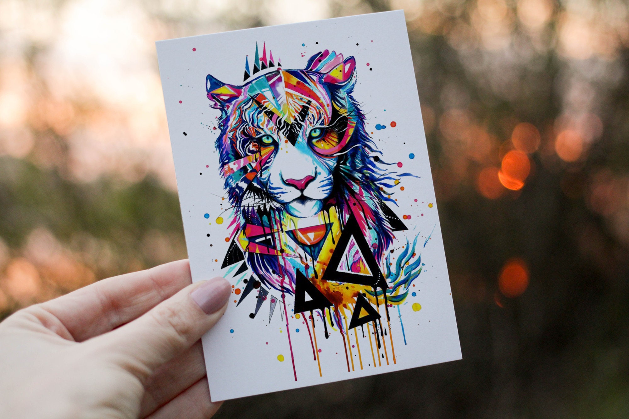 Tiger Birthday Card, Tiger Birthday Card, Personalized Tiger Card ...