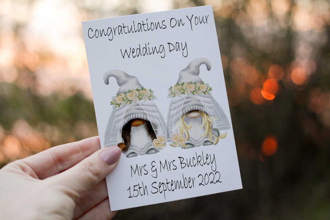 Congratulations on Your Wedding Day Card LGBTQ Wedding Card - Etsy