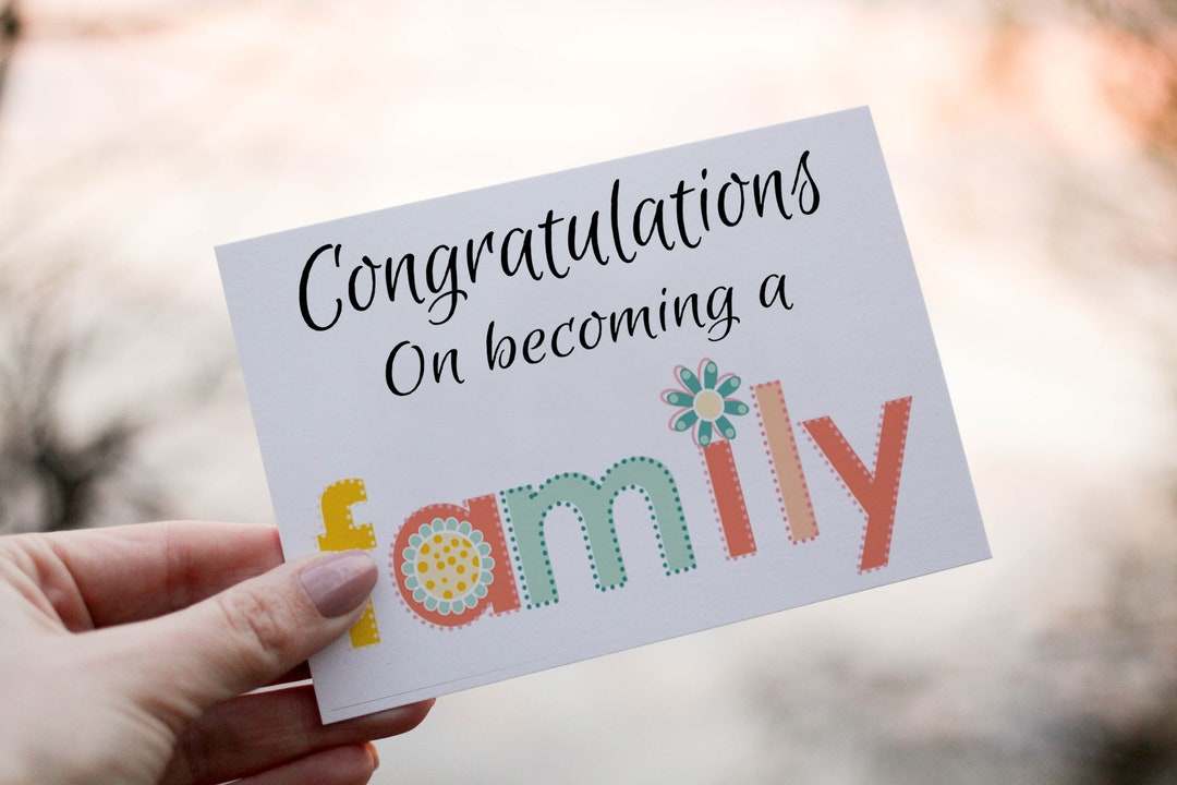Congratulations on Becoming A Family Card, Adoption Day Card ...