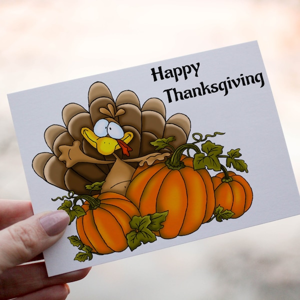 Turkey Card - Etsy