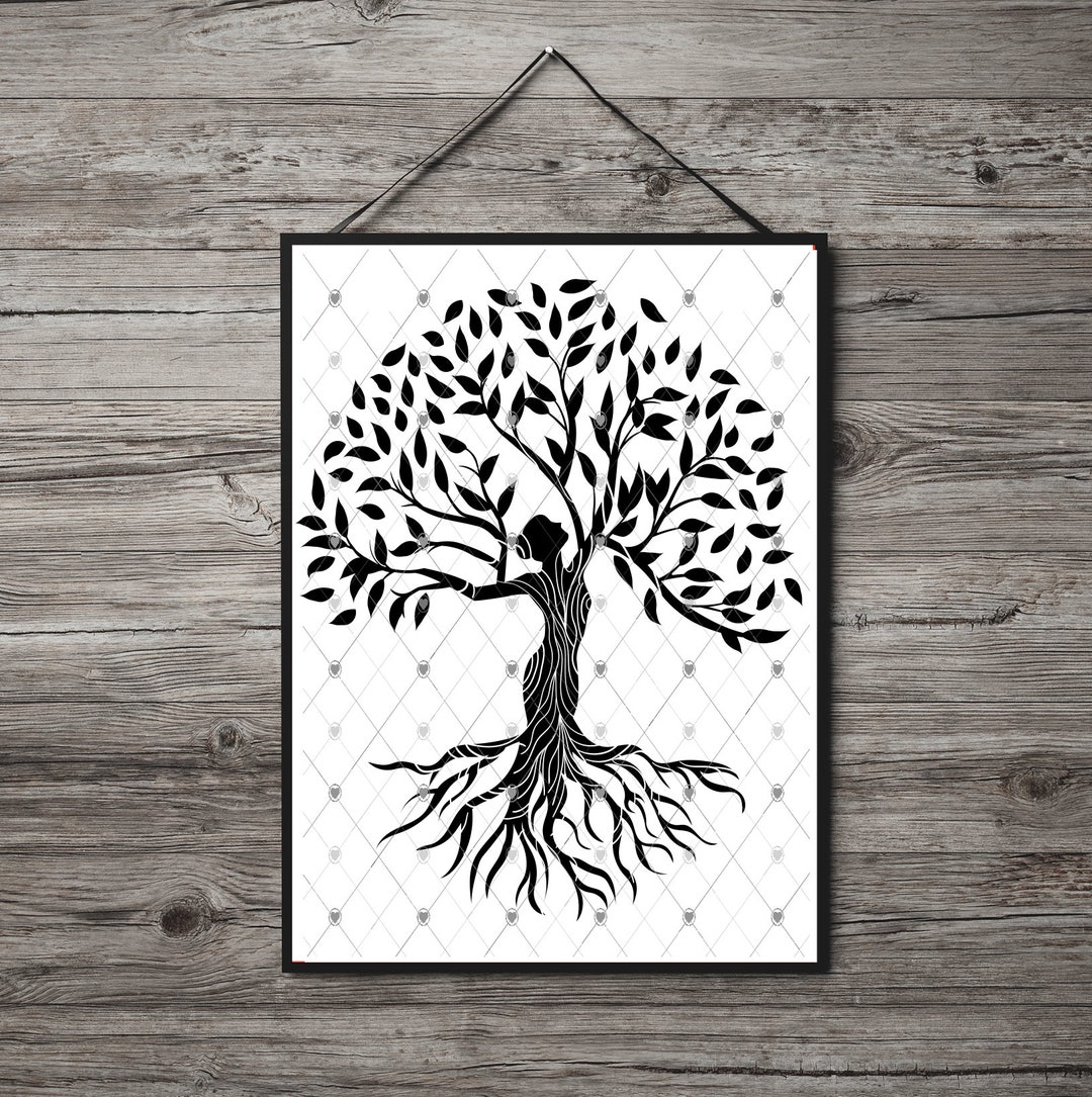 Tree of Life A4 Print, Tree of Life Custom Print, Personalised Wall Art ...