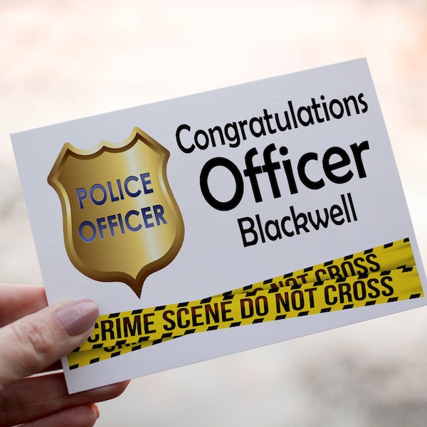 Police Congratulations Card - Etsy Australia
