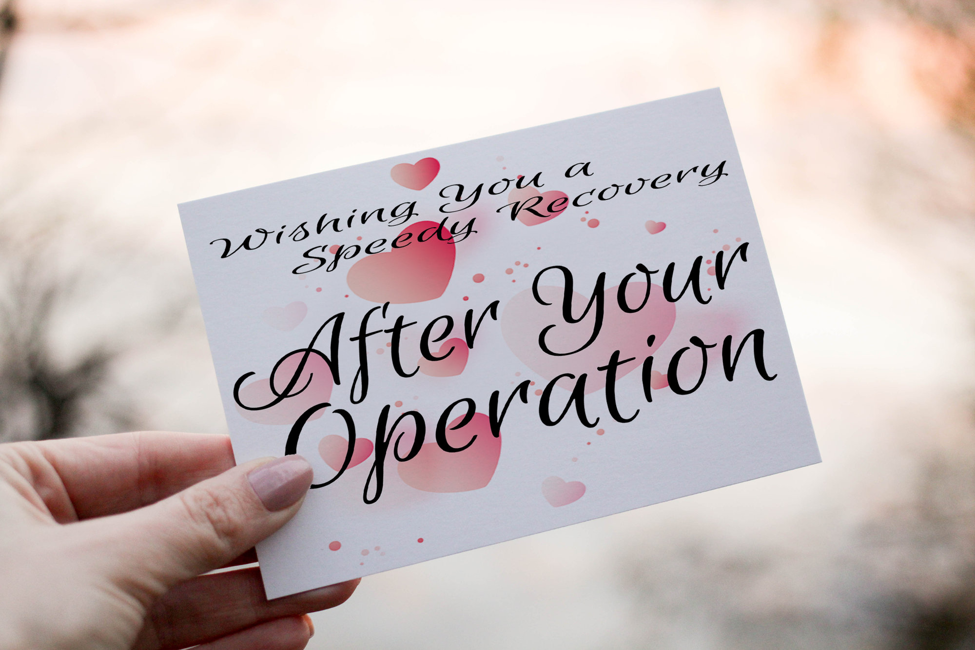 After Your Operation Card, Get Well Card, Personalized Card, Custom Get ...