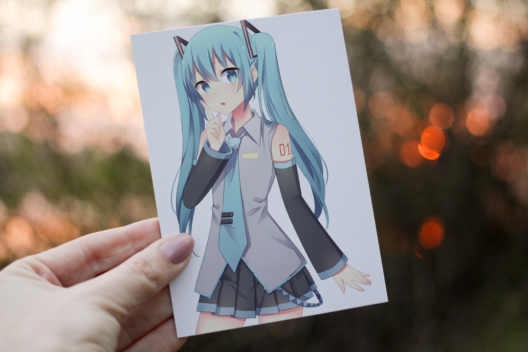 Miku Anime Birthday Card, Personalized Card for Birthday, Anime Card ...