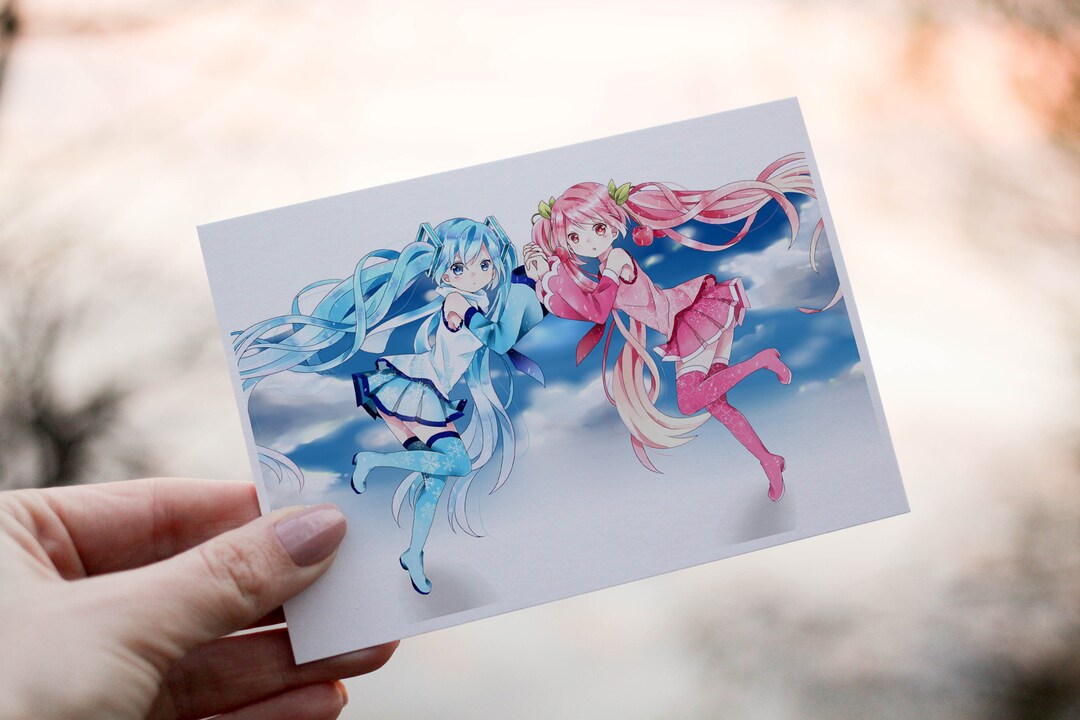 Miku Anime Birthday Card Personalized Card for Birthday - Etsy