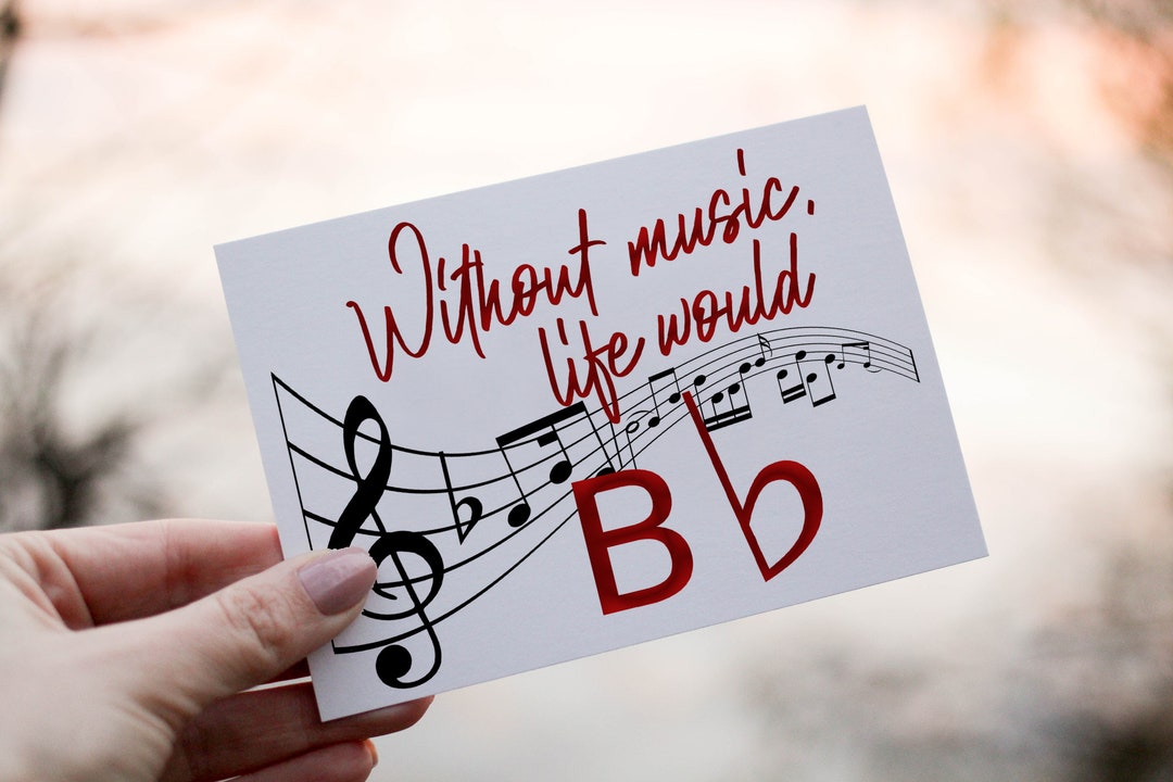 Musical Note Birthday Card: Custom Music Gift - Etsy