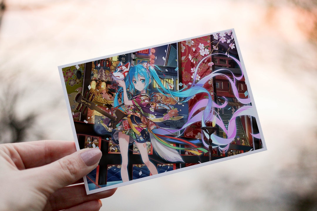 Miku Anime Birthday Card, Personalized Card for Birthday, Anime Card ...