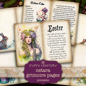 Ostara Grimoire Pages, Printable Book of Shadows (digital Download) - Etsy