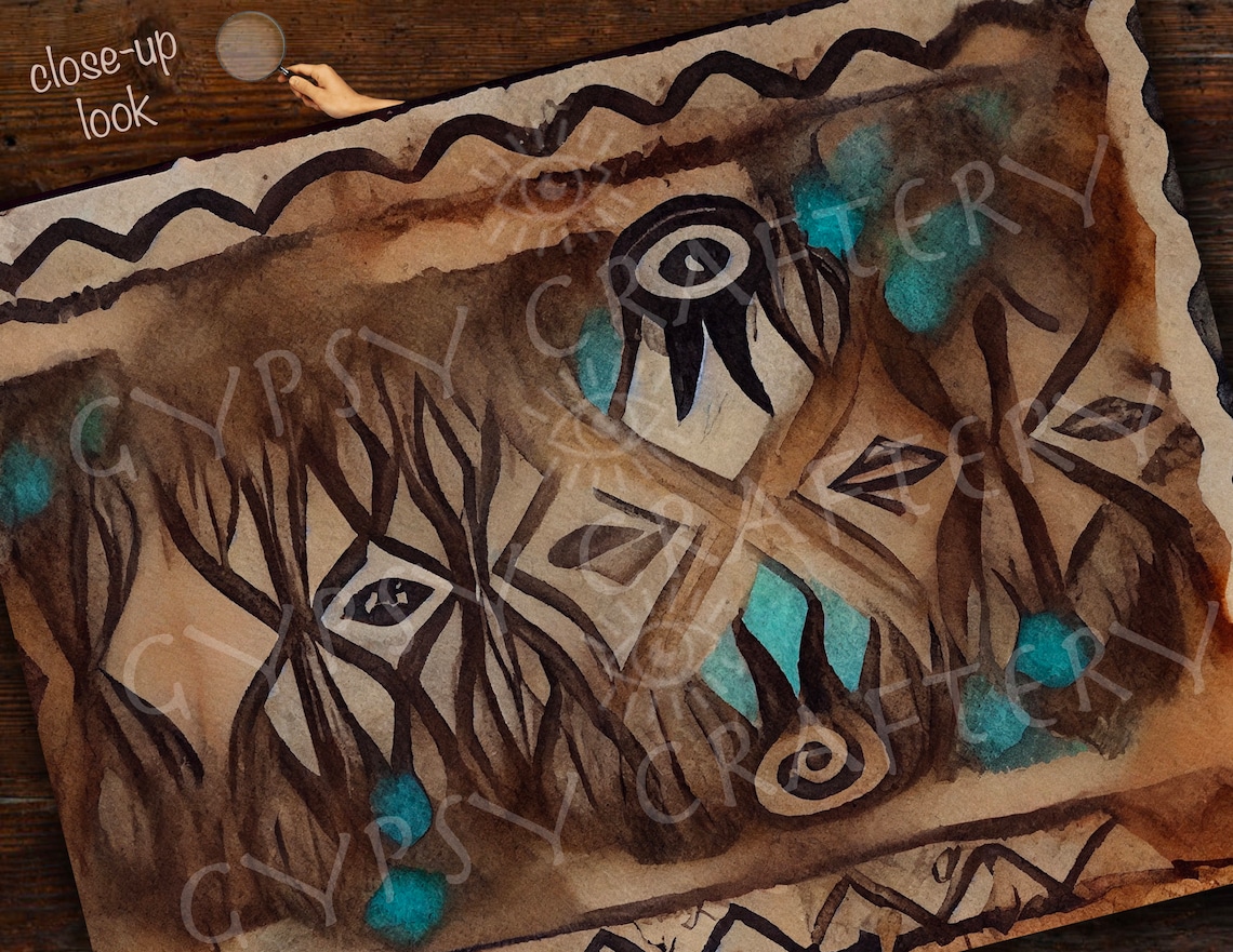 Native American Junk Journal Papers Printable Journal Pages - Etsy