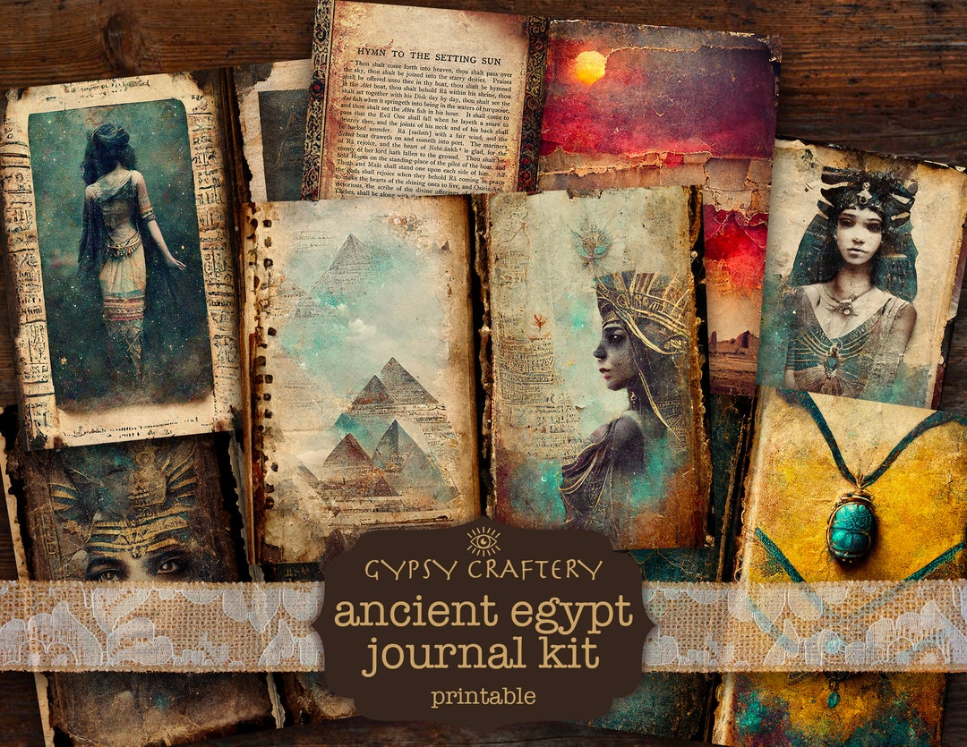 Ancient Egypt Junk Journal Kit, Printable Journal, Digital Download ...