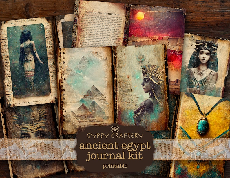 Ancient Egypt Junk Journal Kit Printable Journal Digital - Etsy