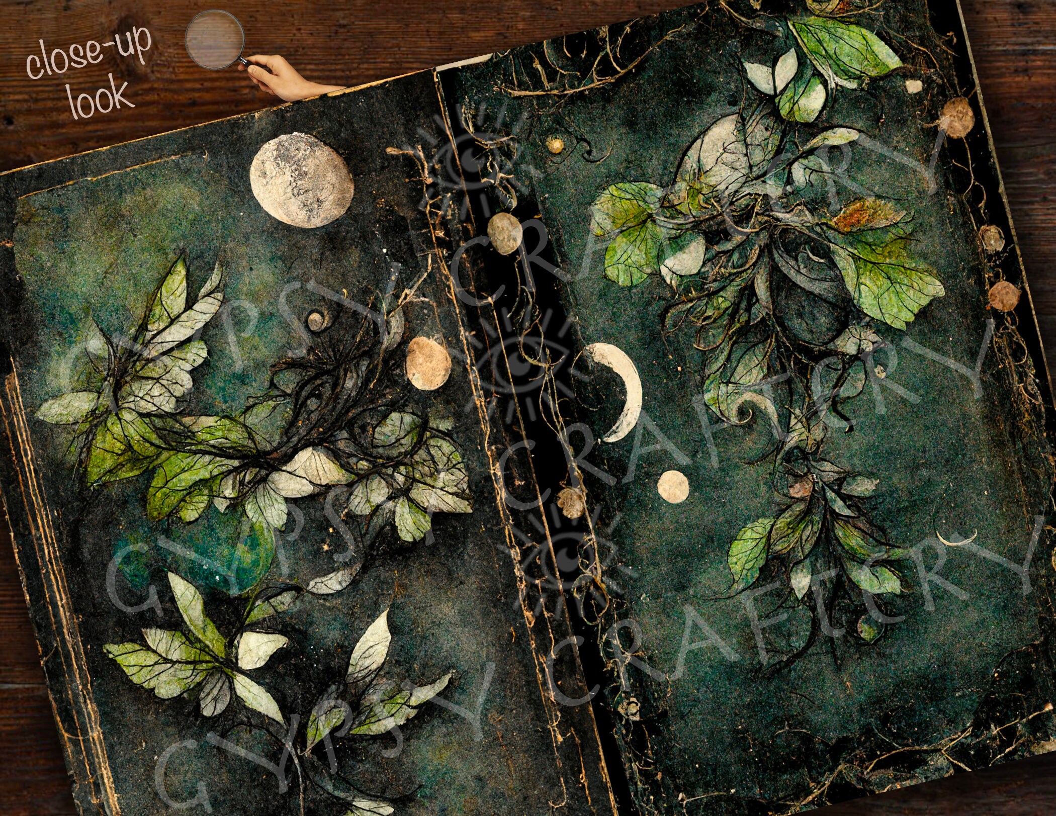 Dark Forest Junk Journal Covers Digital Download Printable - Etsy
