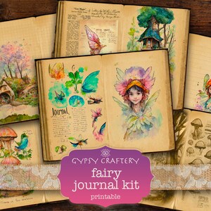 Fairy Junk Journal Kit, Printable Ephemera, Collage Sheets (digital ...
