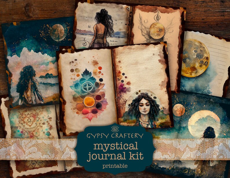Mystical Junk Journal Kit Printable Digital Kit Ephemera - Etsy