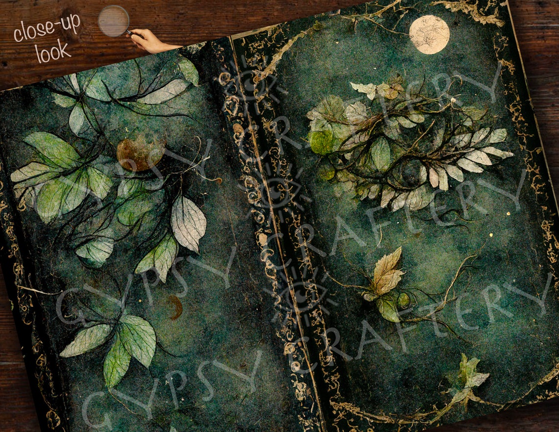 Dark Forest Junk Journal Covers Digital Download Printable - Etsy