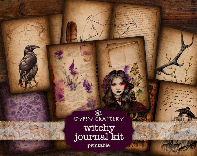 Printable OBSIDIAN Pages & Ephemera • Book of Shadows • CRYSTALS ...