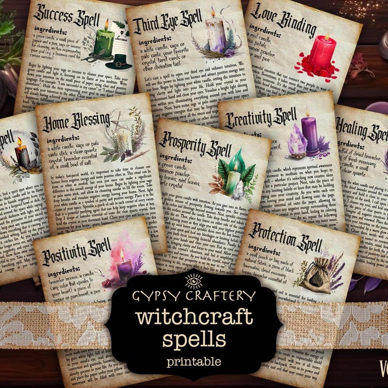 Printable Spells - Etsy