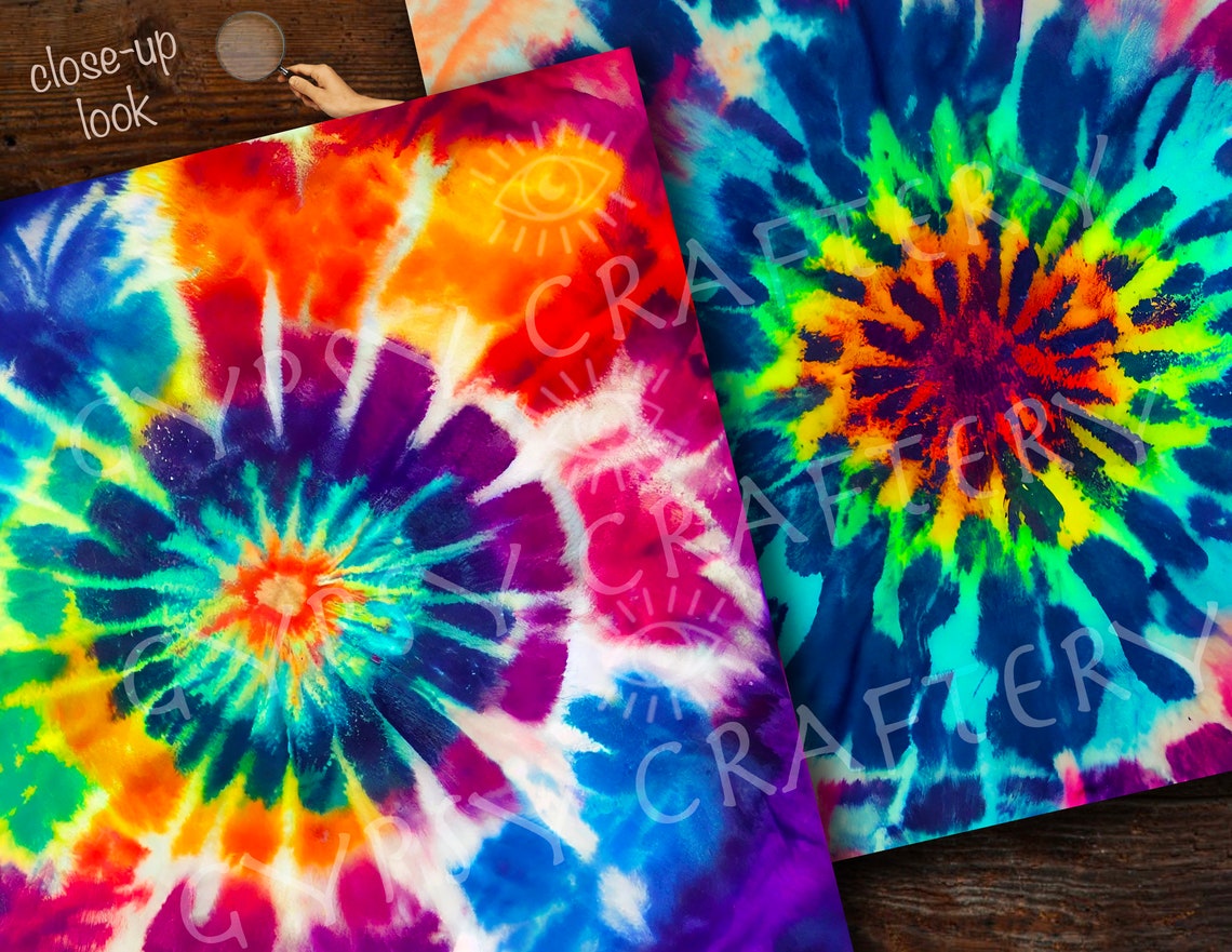 Colorful Tie Dye Digital Paper Pack Rainbow Tie Dye Pattern - Etsy