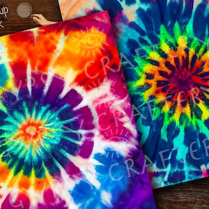 Colorful Tie Dye Digital Paper Pack, Rainbow Tie Dye Pattern ...