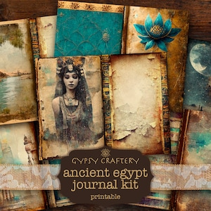 Ancient Egypt Junk Journal Kit, Printable Journal, Digital Download ...