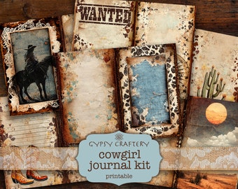 Western Printable Vintage Paper Western Wallpaper Digital - Etsy