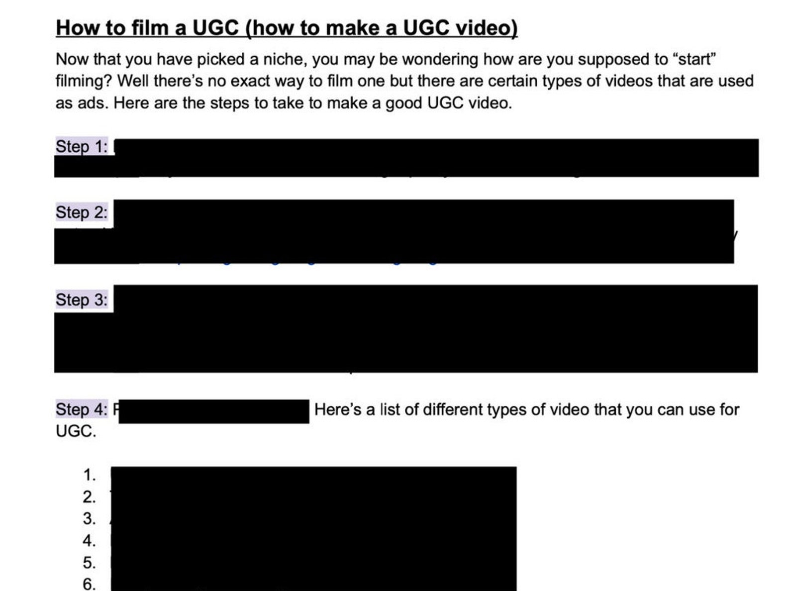The UGC Cheat Sheet Guide| UGC Coaching Call| 14 Page User Generated ...
