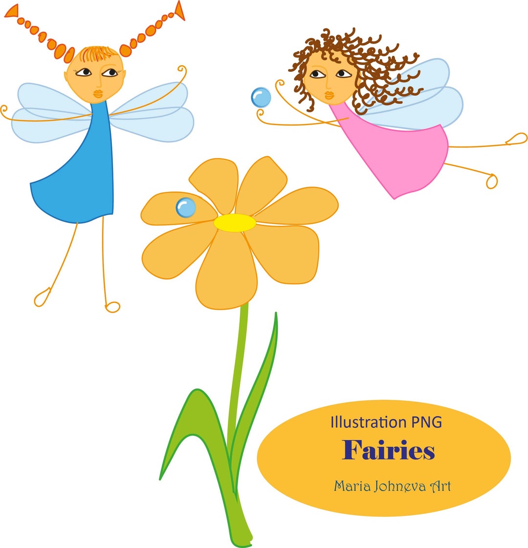 Fairy Clipart, Fairy Illustration, Flower Clipart, Maria's Fairies ...