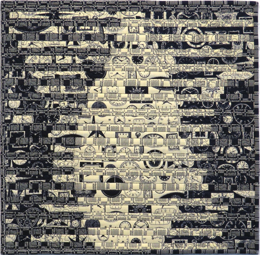 Handmade Quilt, Wall Hanging, Interleave, Art, Time in a Bottle, in the ...