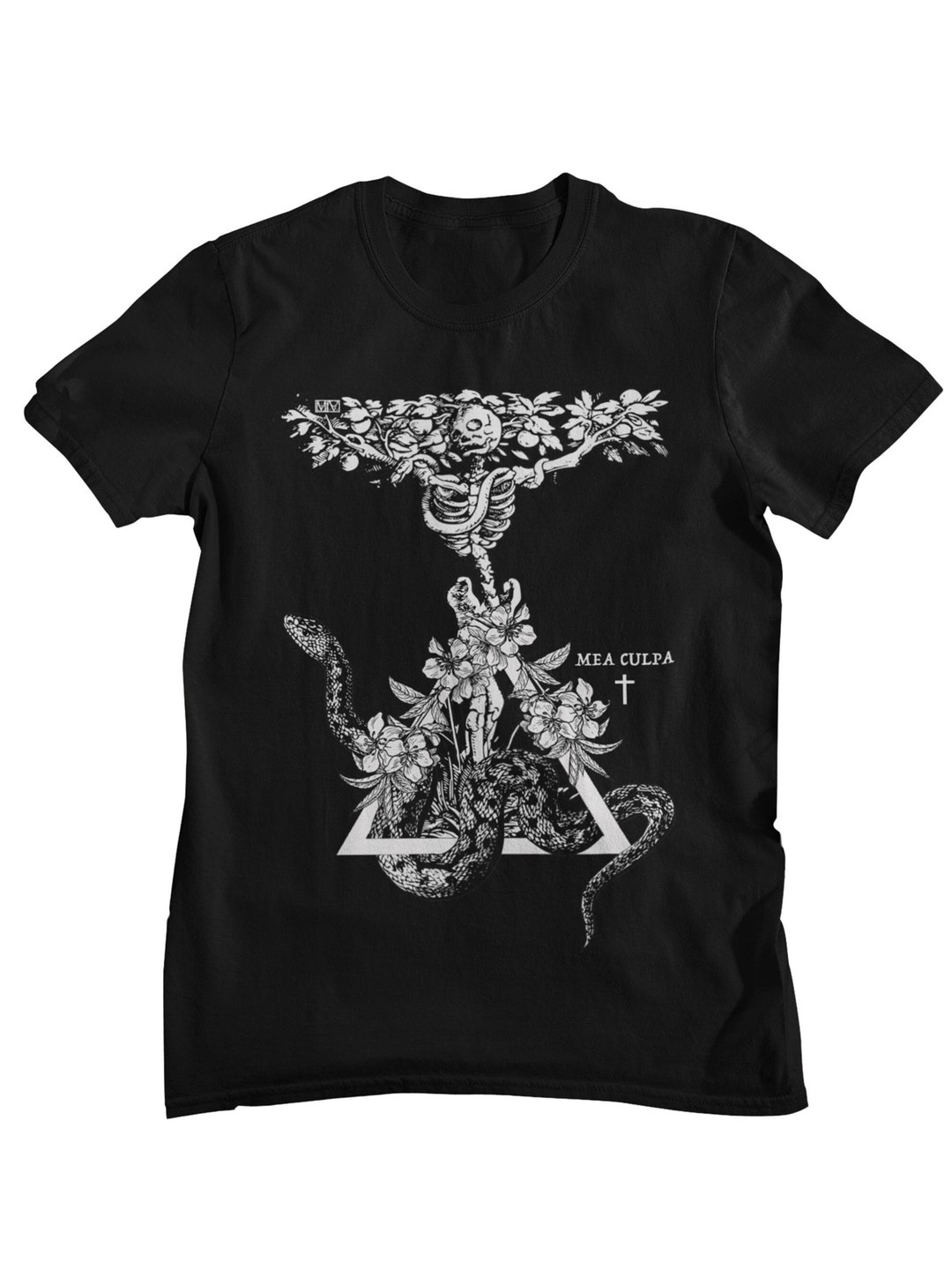 Memento Mori Death Tshirt Gothic Tshirt MEA CULPA 2 Unisex T-shirt ...