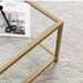Gold Unbreakable Glass Coffee Table With Storagemodern Gold - Etsy
