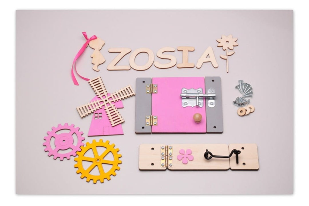 Pink Sensory Kit for a Girl. Manipulation Board Kit. Sensory Kit. Baby ...