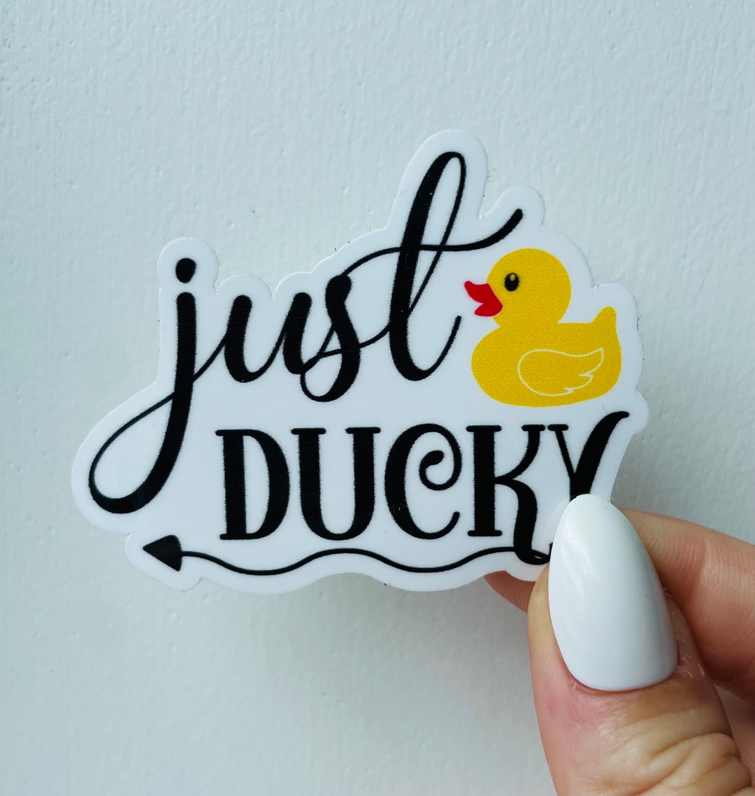 Funny Duck Sticker Rubber Duck Decal Crusing Ducks Laptop - Etsy