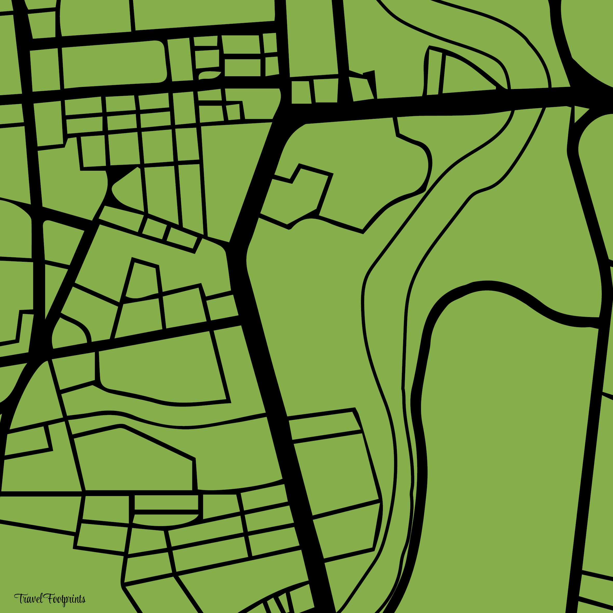 BELFAST Green City Map, Belfast Poster, Europe Belfast Print, Belfast ...