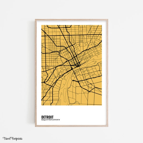 Detroit Poster - Etsy