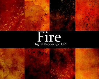 Fire Digital Paper - Etsy