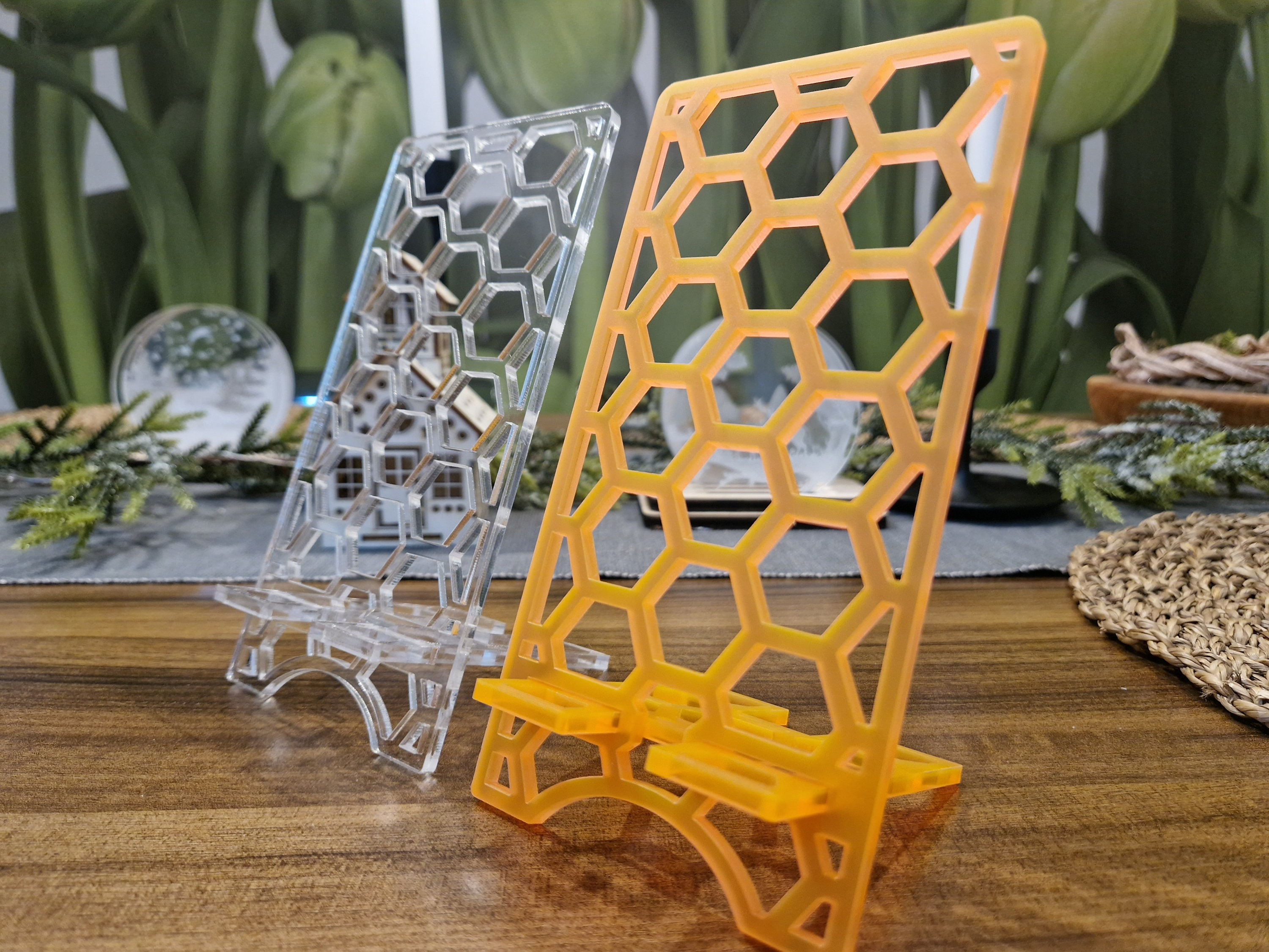 Acrylic Honeycomb Phone Stand - Etsy