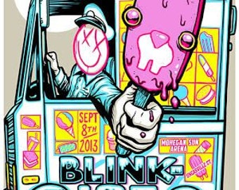 Blink 182 Concert Poster - Etsy