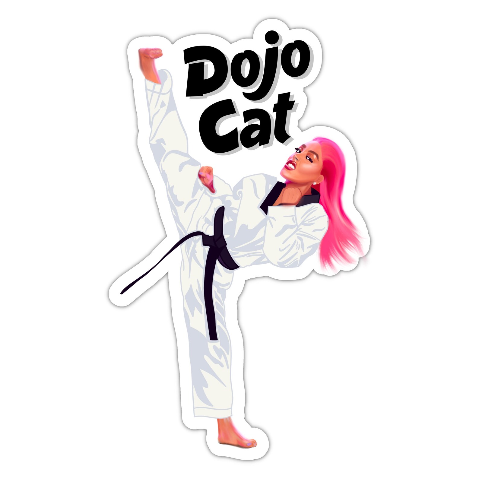 Dojo Cat Sticker - Etsy