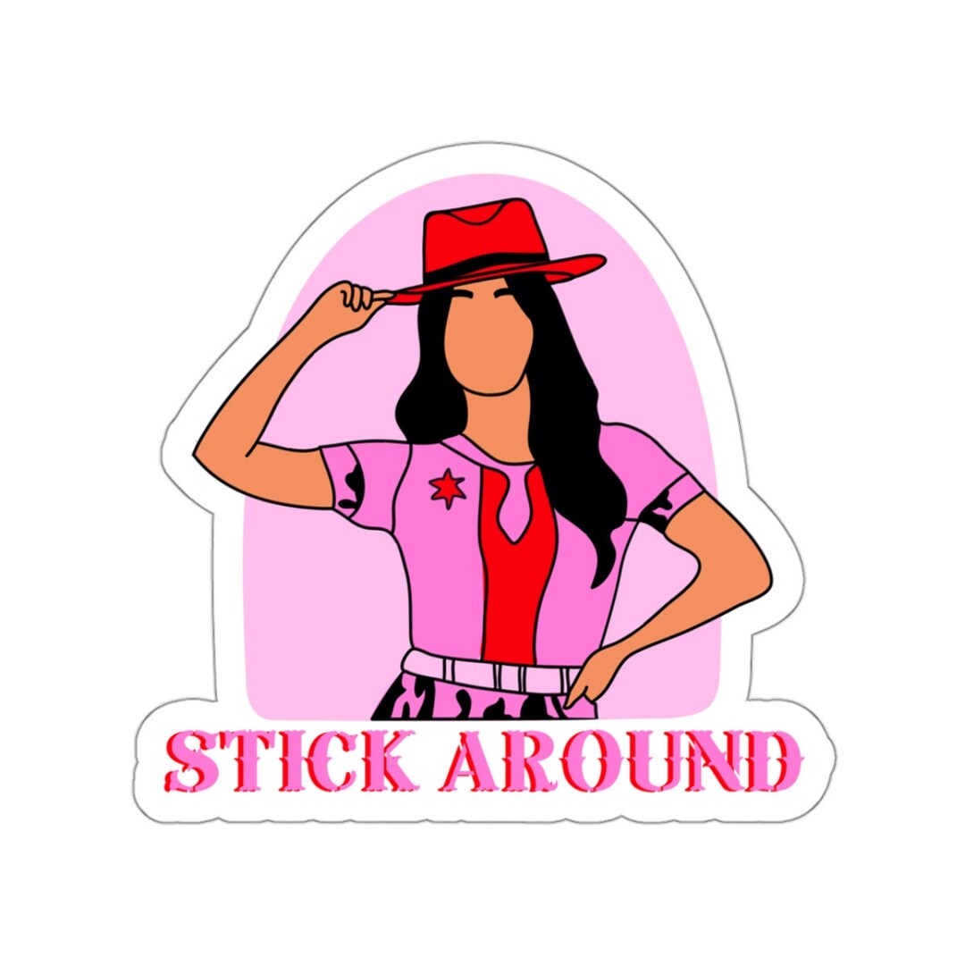 Stick Around Sticker - Etsy