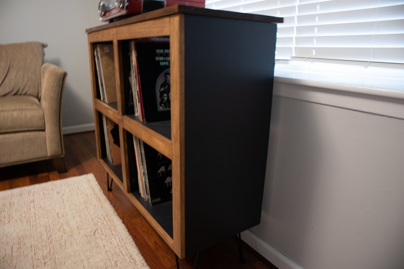 Mid-century Modern Media Console & Vinyl Storage Cabinet - Etsy