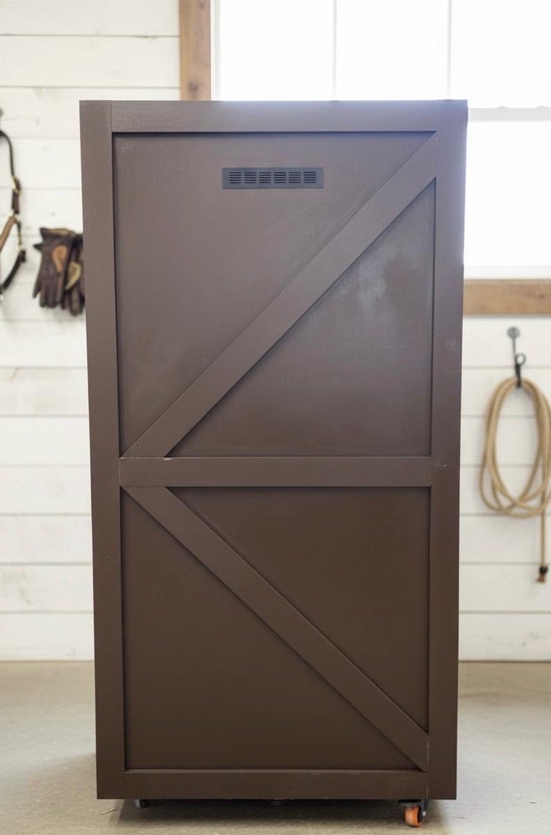 Custom Horse Tack Locker: Equine Equipment Storage, Saddle & Bridle ...