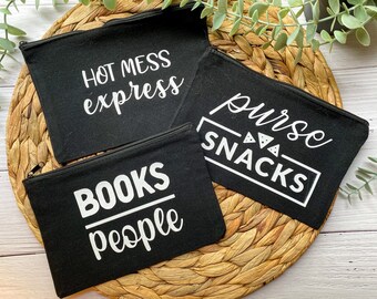 Funny Canvas Zipper Pouch - Etsy