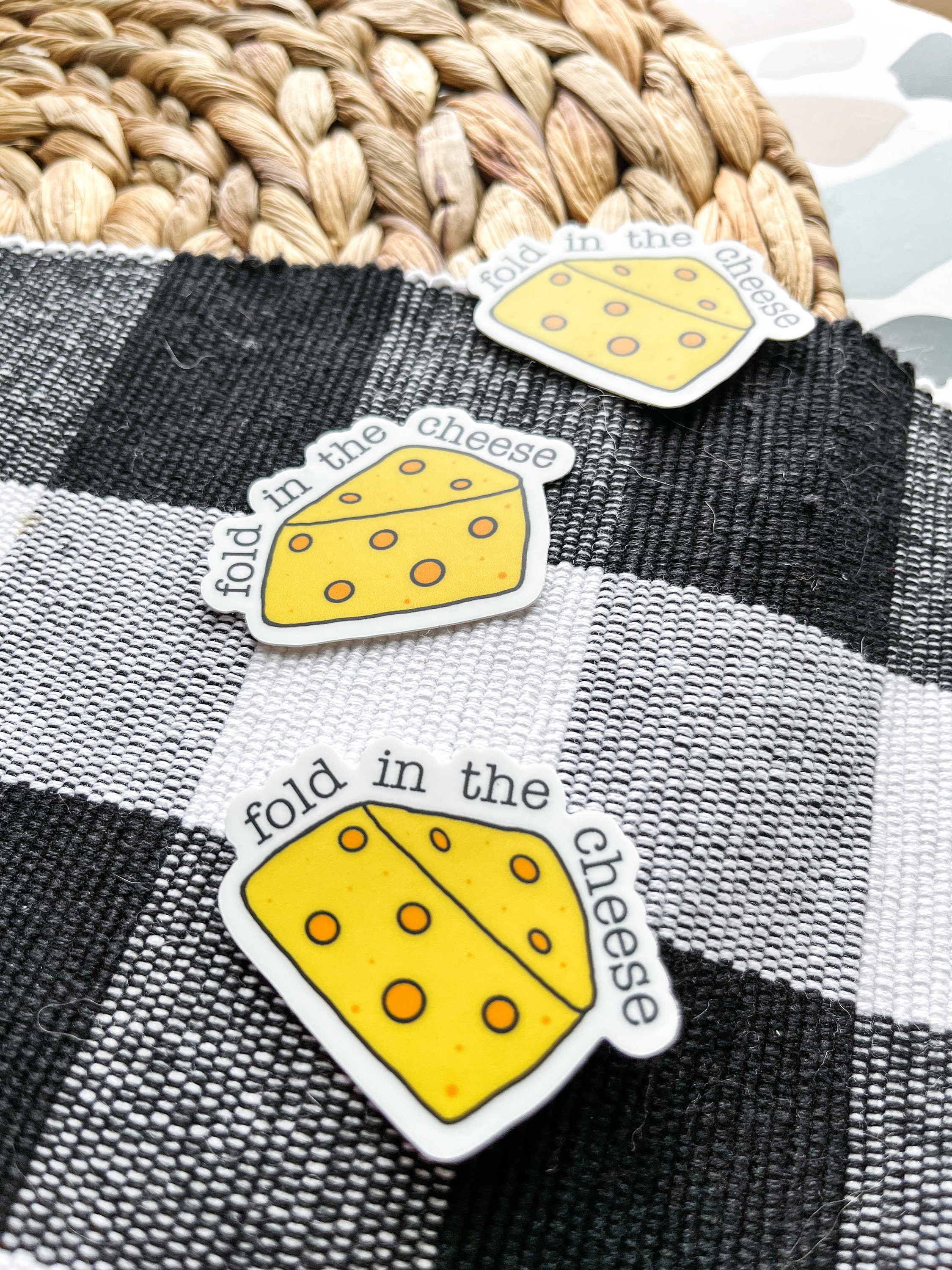 Fold in the Cheese | Die-cut Sticker | Small Sticker - Etsy