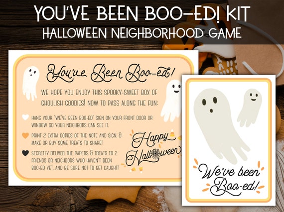 You've Been Booed Printable Kit Boo Box Halloween - Etsy