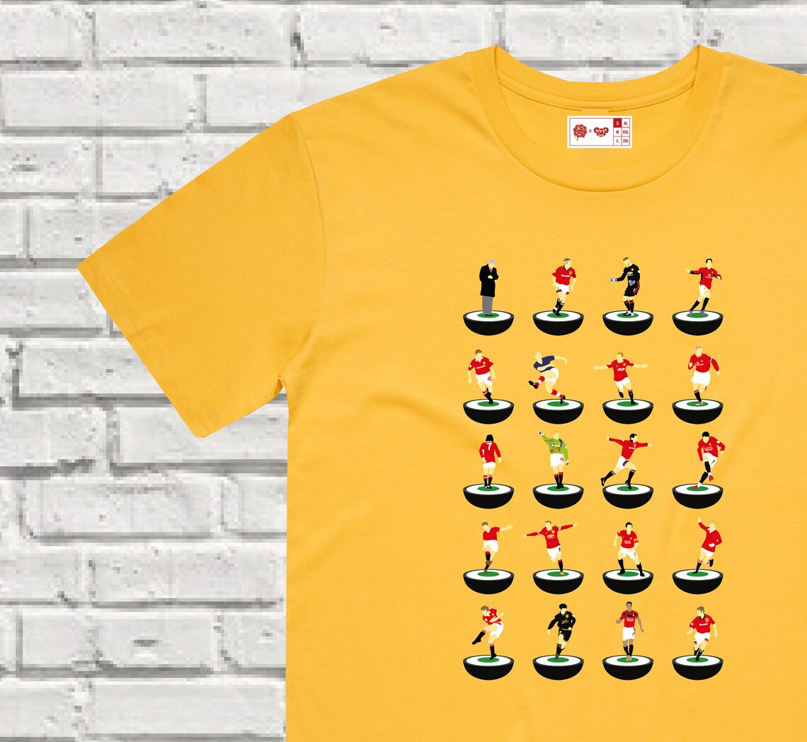 Manchester United Legends Subbuteo-style T-shirt - Etsy