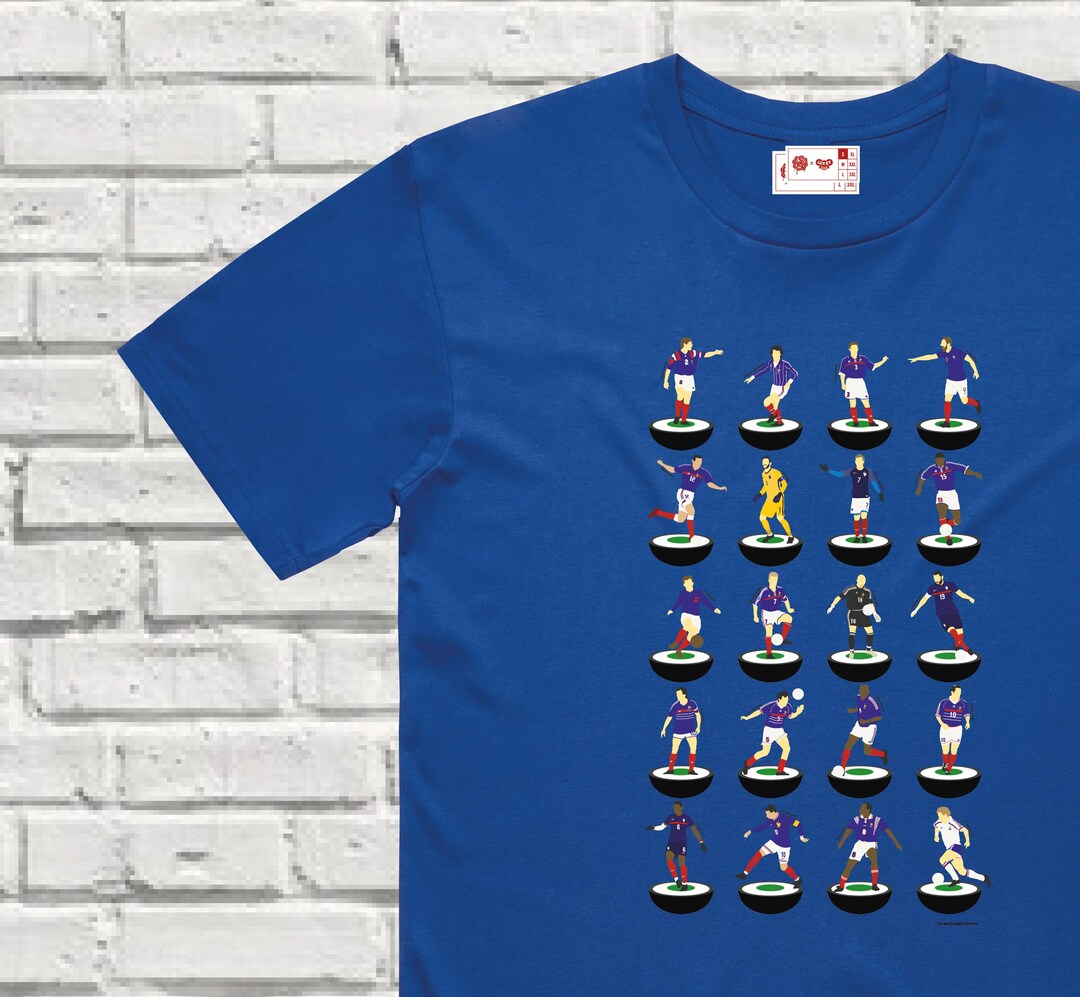 France Football Legends Subbuteo-style T-shirt - Etsy