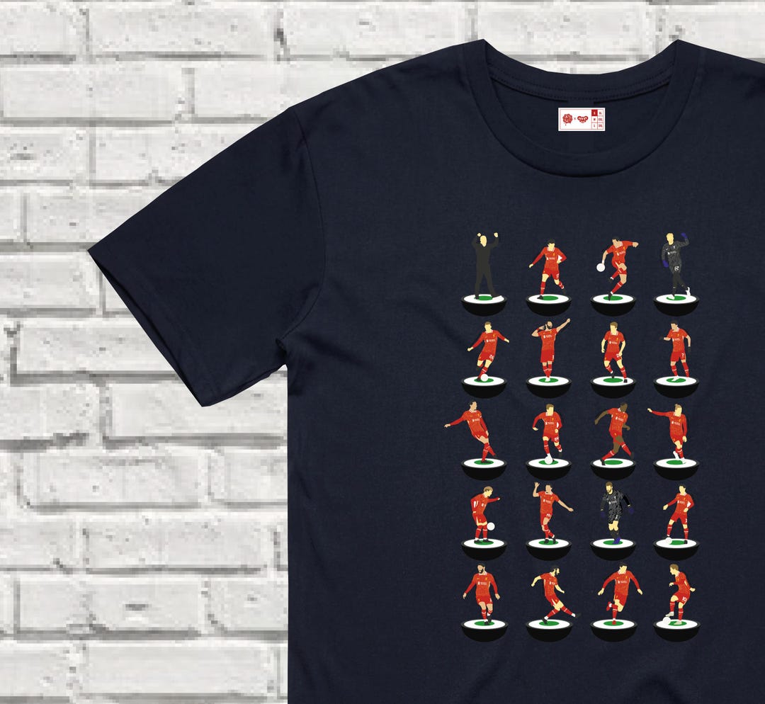 Liverpool Champions 24/25 Subbuteo-style T-shirt - Etsy