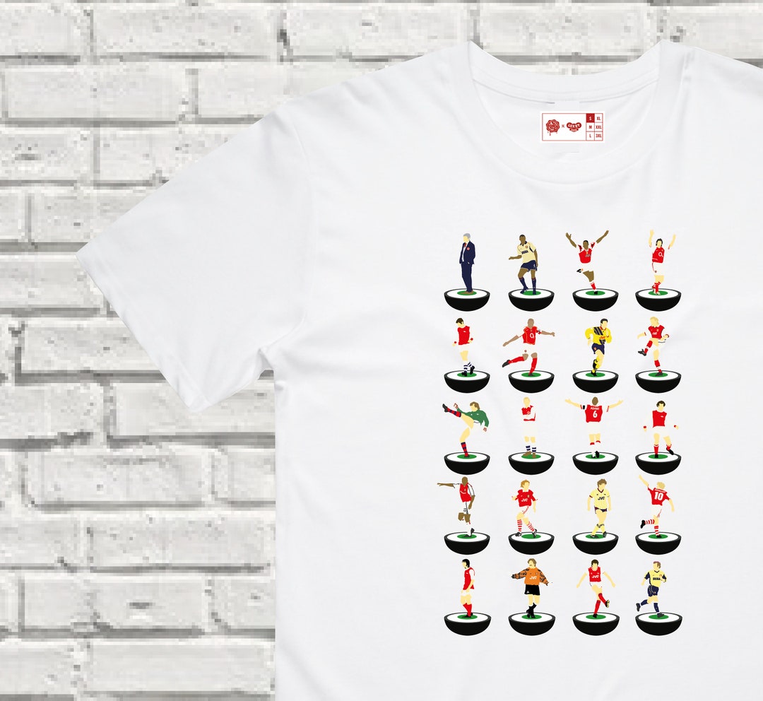 Arsenal Legends Subbuteo-style T-shirt - Etsy