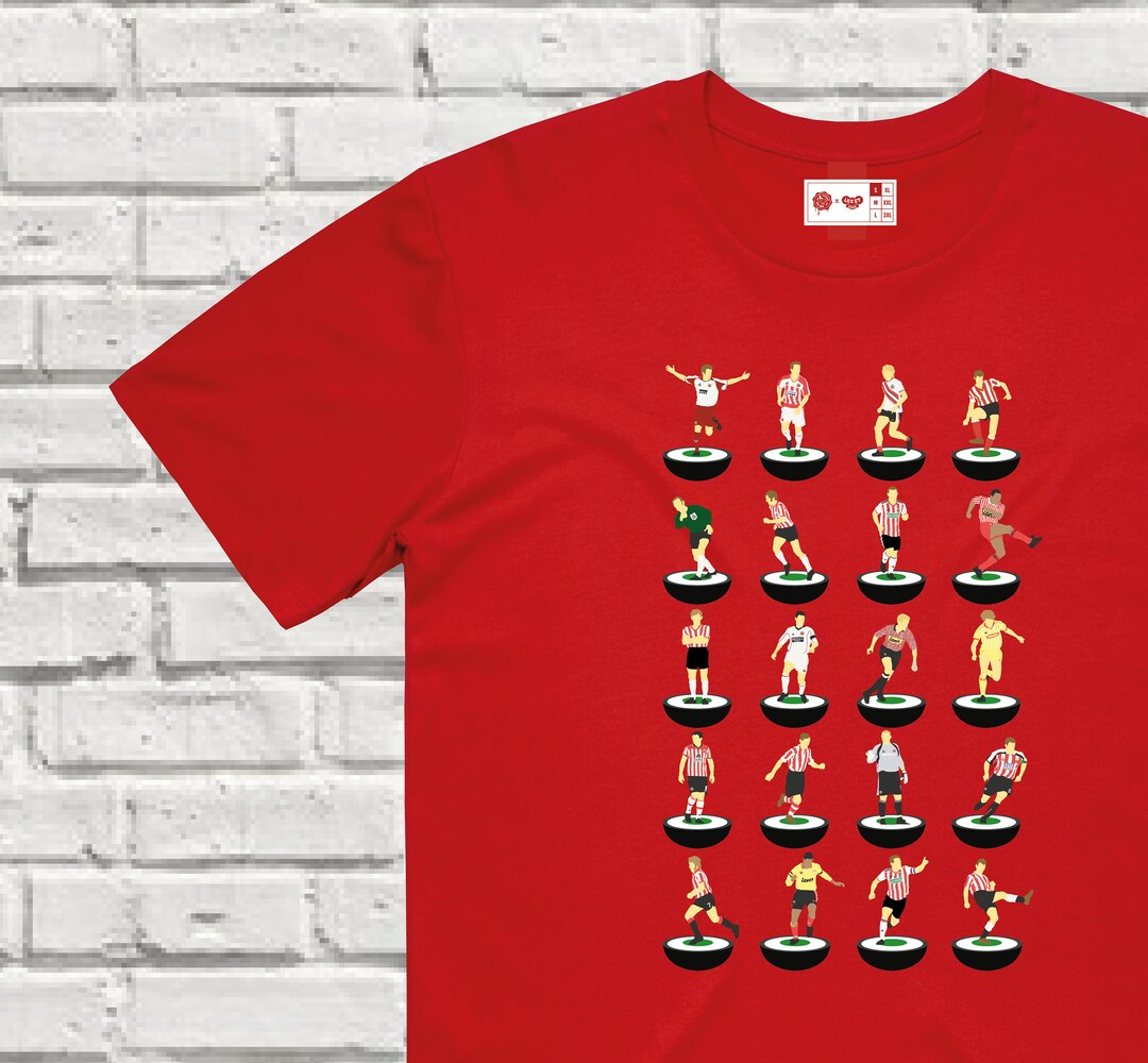 Sheffield United Legends Subbuteo-style T-shirt - Etsy