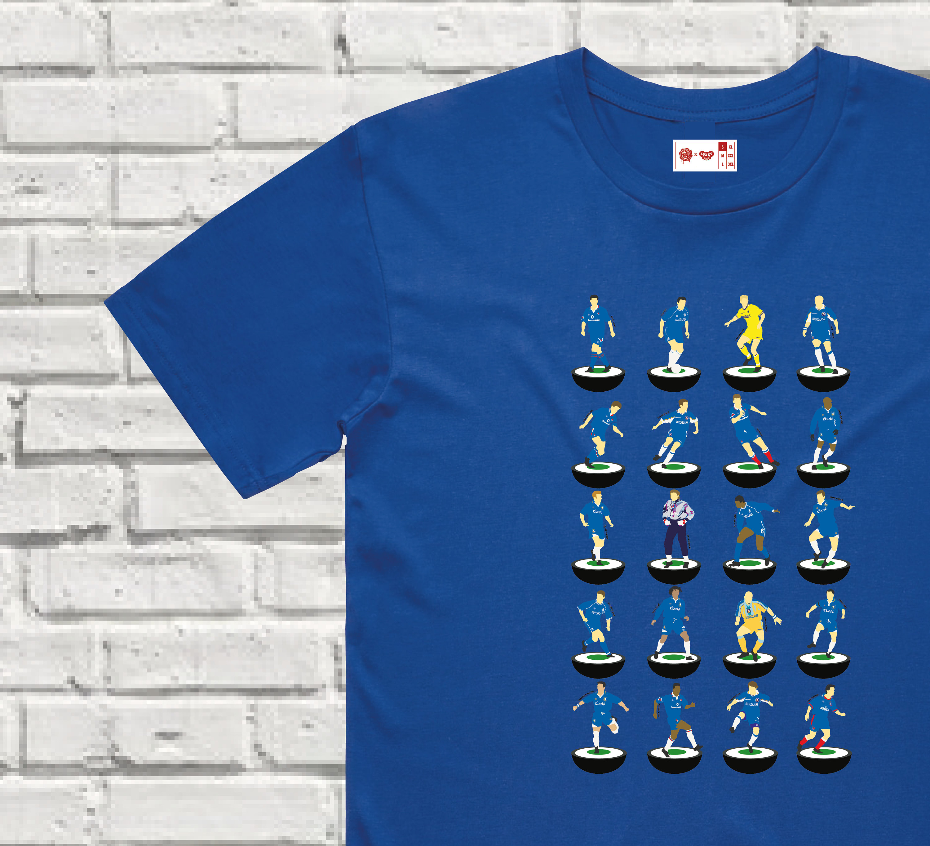 Chelsea 90s Subbuteo-style T-shirt - Etsy
